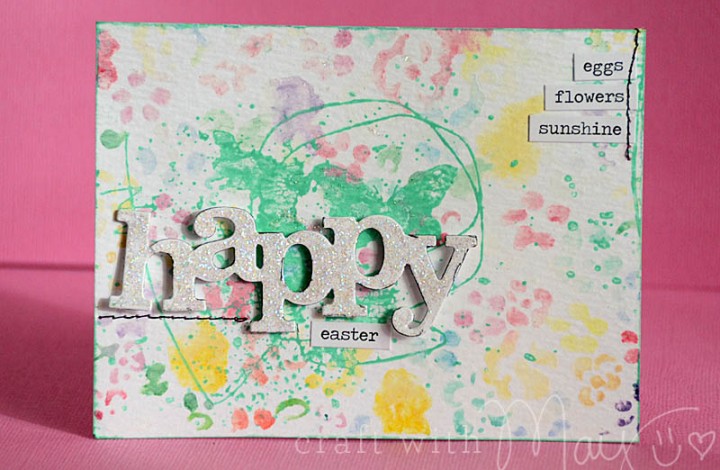 Happy Easter card + technique – Craft With May