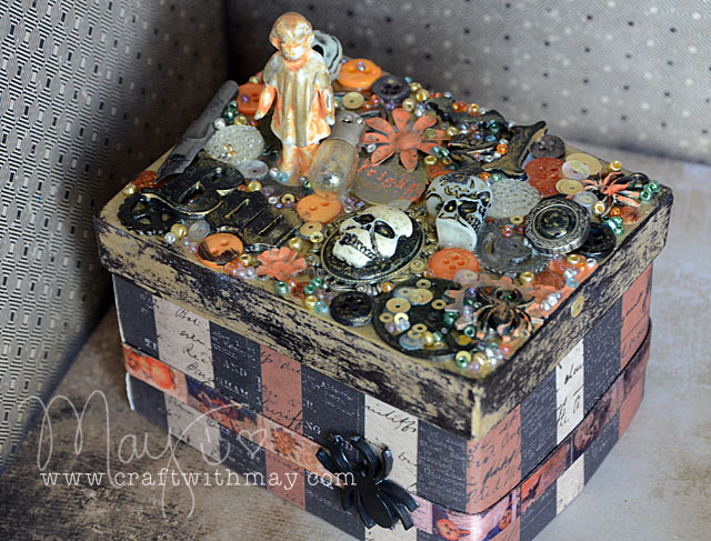 Tim Holtz Ideaology spooky box – Craft With May