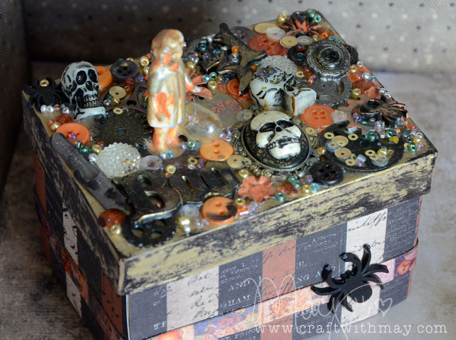 Tim Holtz Ideaology spooky box – Craft With May