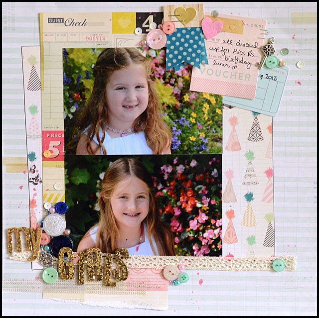 Scrapbook Layout with Crate Paper & 28 Lilac Lane – Craft With May